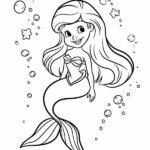 76 Coloriage Ariel: Revivez les Aventures de la Petite Sirène