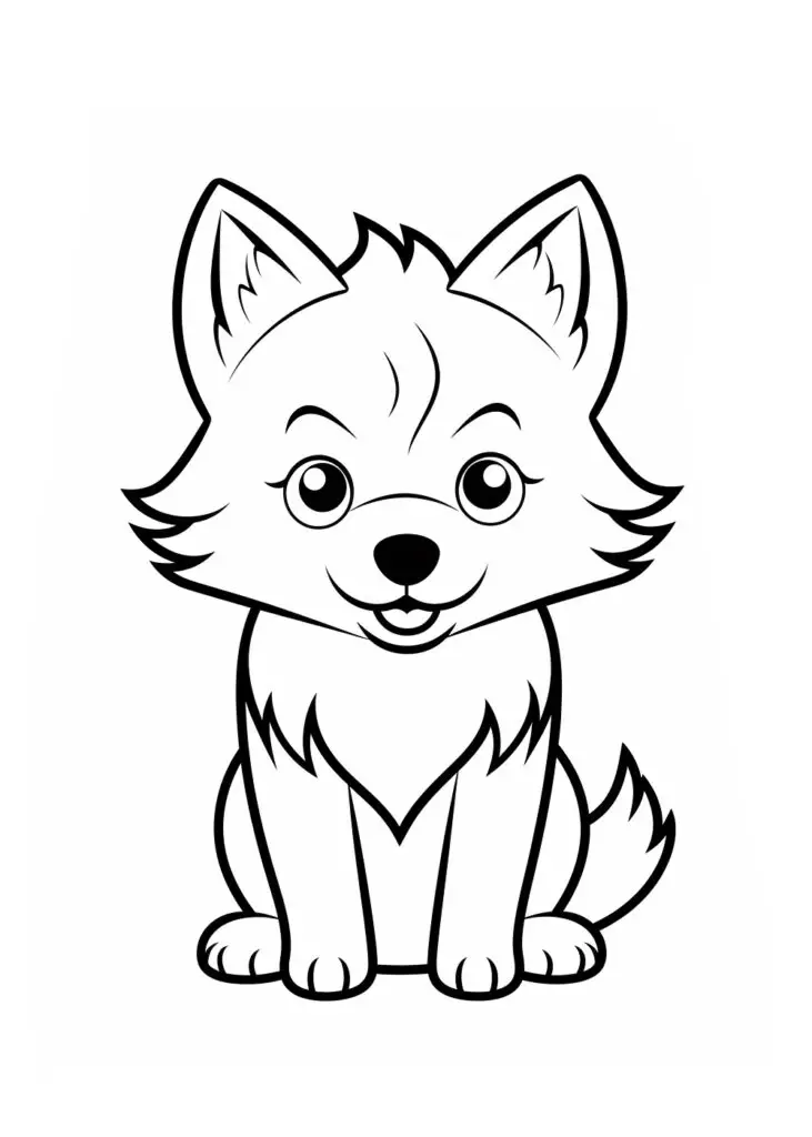 60 Lup de colorat - Imagini drăguțe, descărcare gratuită