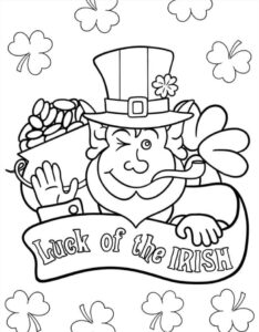 36 Free Saint Patrick's Day Coloring Pages at ColoriageVIP
