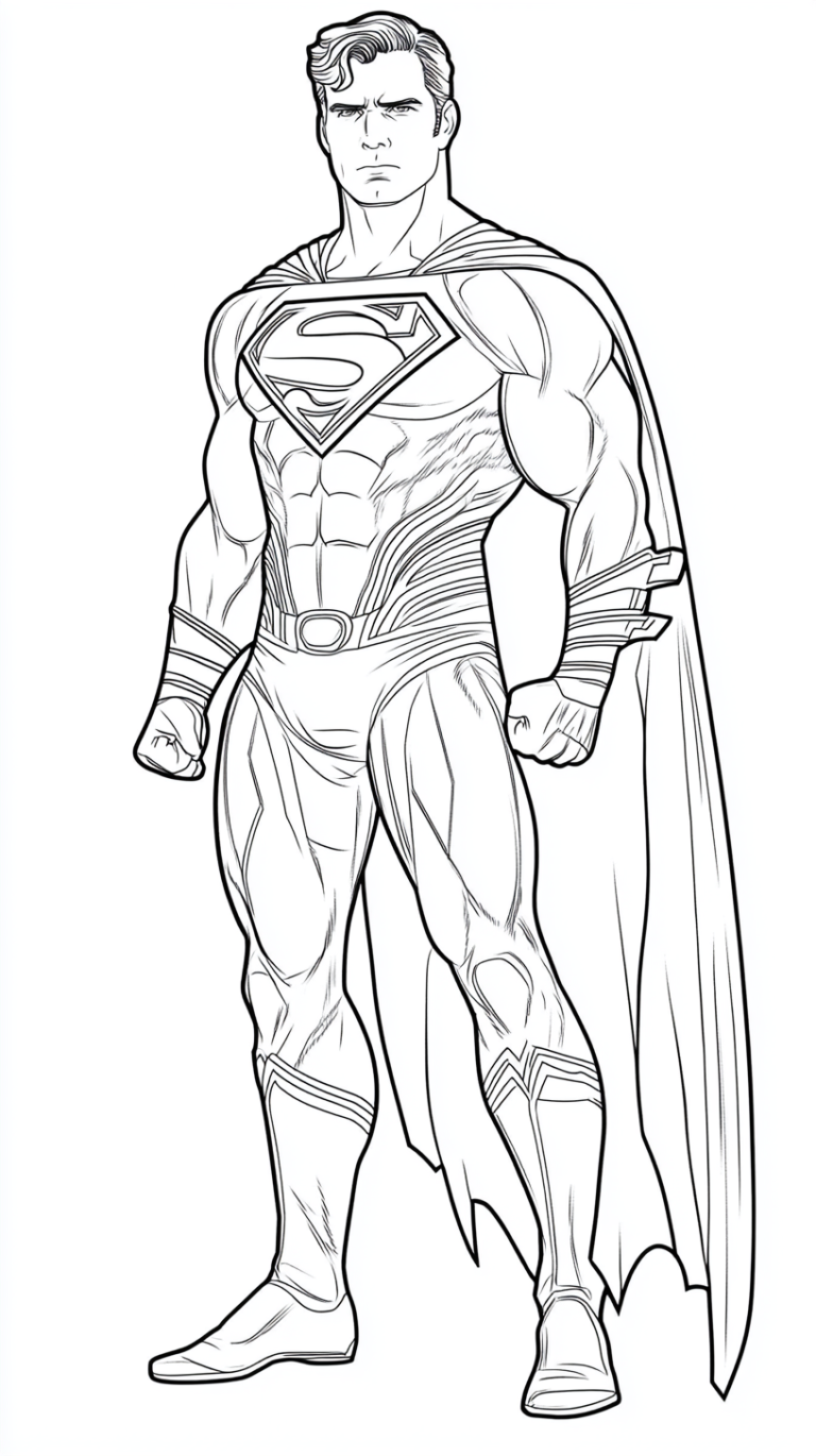 66 Superman para colorear - Acción, Aventuras y Superpoderes