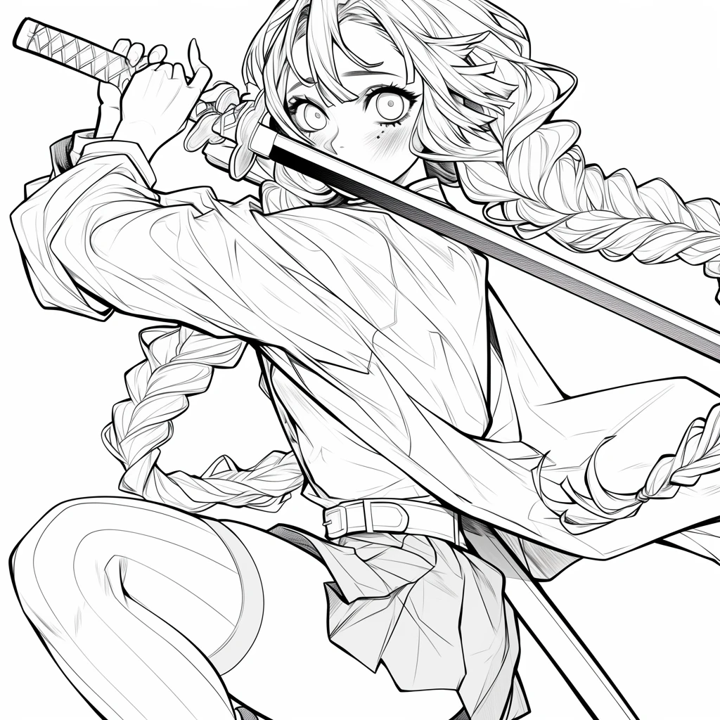 41 Mitsuri Coloring Pages PDF Explore Grace And Strength