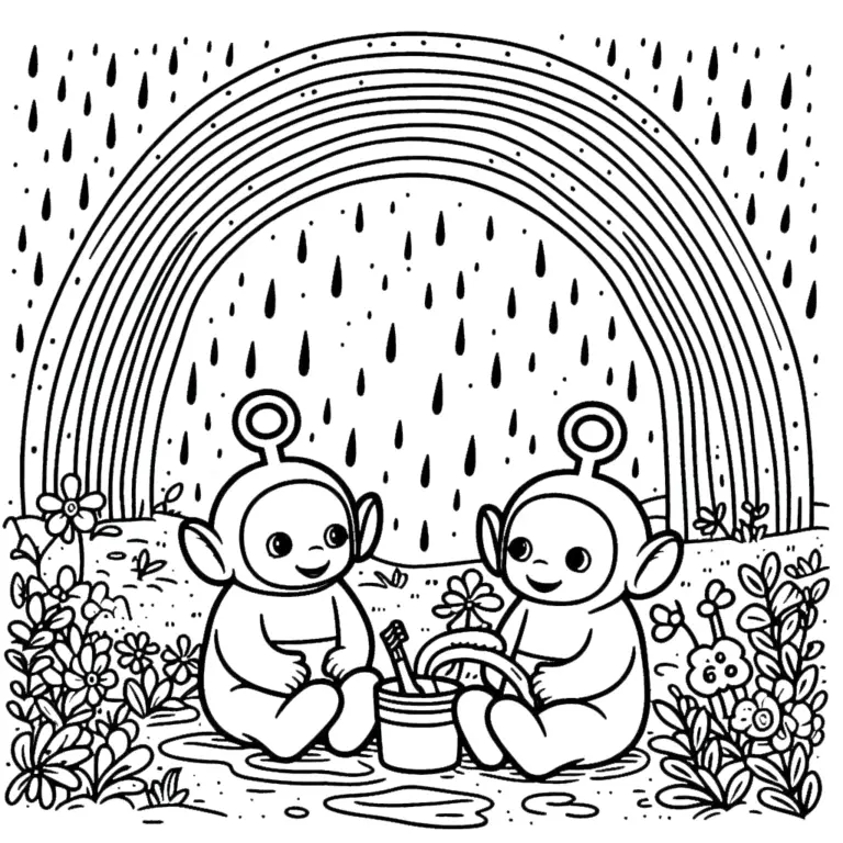 44 Teletubbies Coloring Pages: Have Fun with Colorful Friends