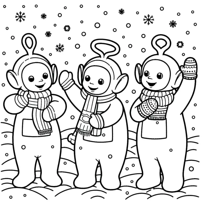 44 Teletubbies Coloring Pages: Have Fun with Colorful Friends