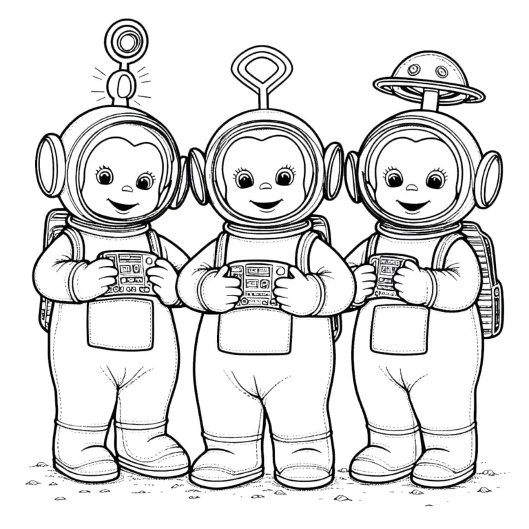 49 Teletubbies Coloring Pages: Have Fun with Colorful Friends