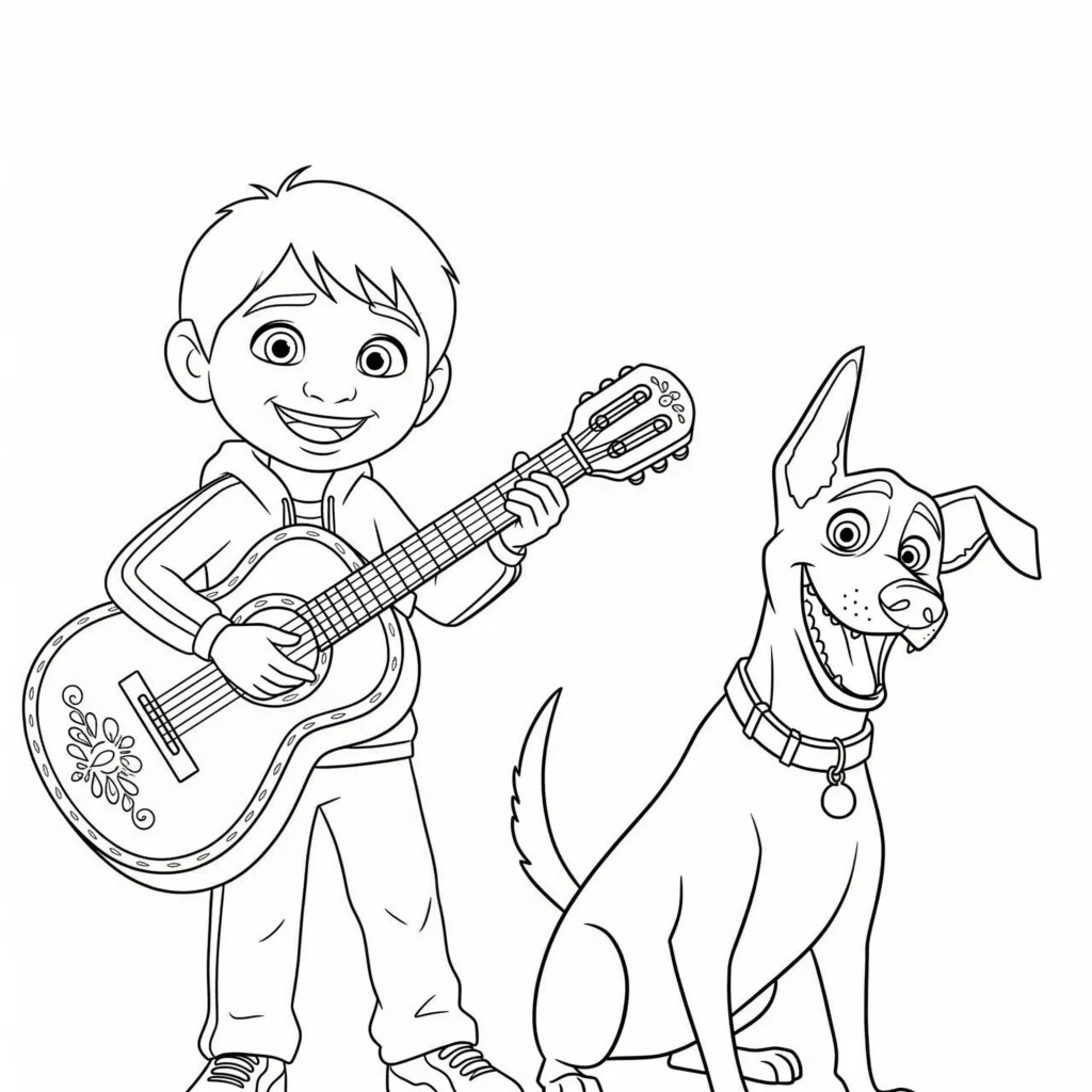 26 Coco Coloring Pages PDF - Magical Drawings Inspired by Pixar