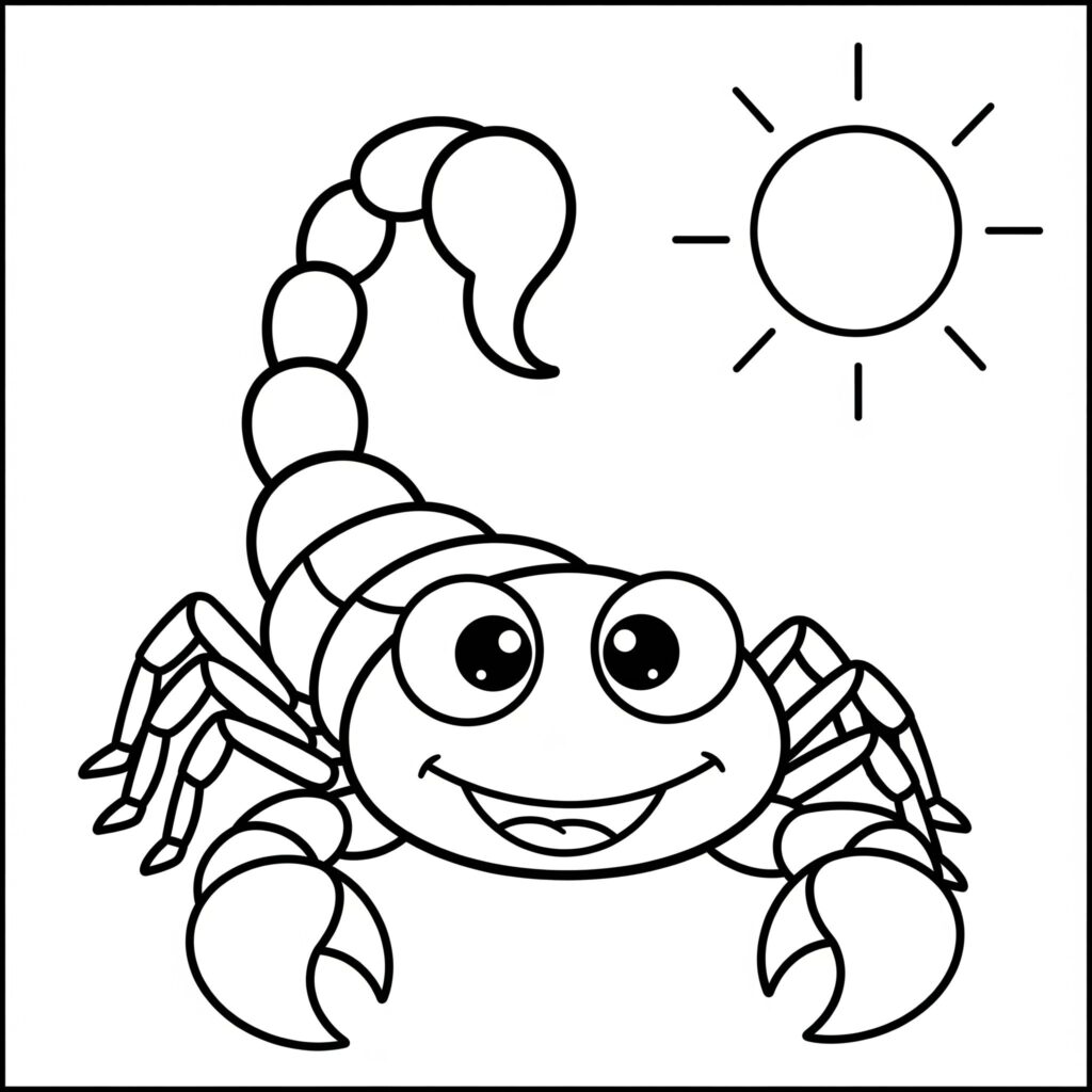 19 Scorpion Coloring Pages PDF: The Mysterious Animal to Explore